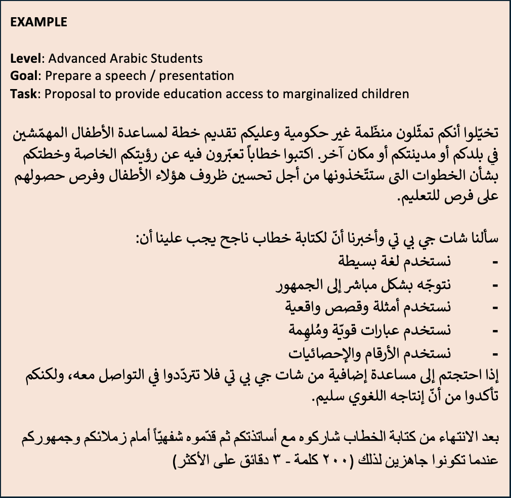 Empowering Arabic Students to Effectively Use AI Writing Tools – Laila ...